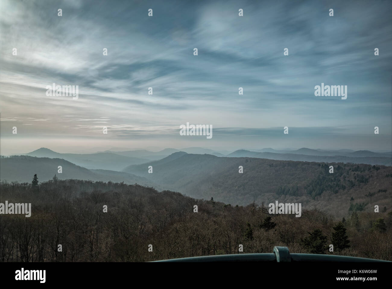 Merzalben, GER, Rheinlandpfalz - February 12, Luitpoldturm im Pfälzer ...