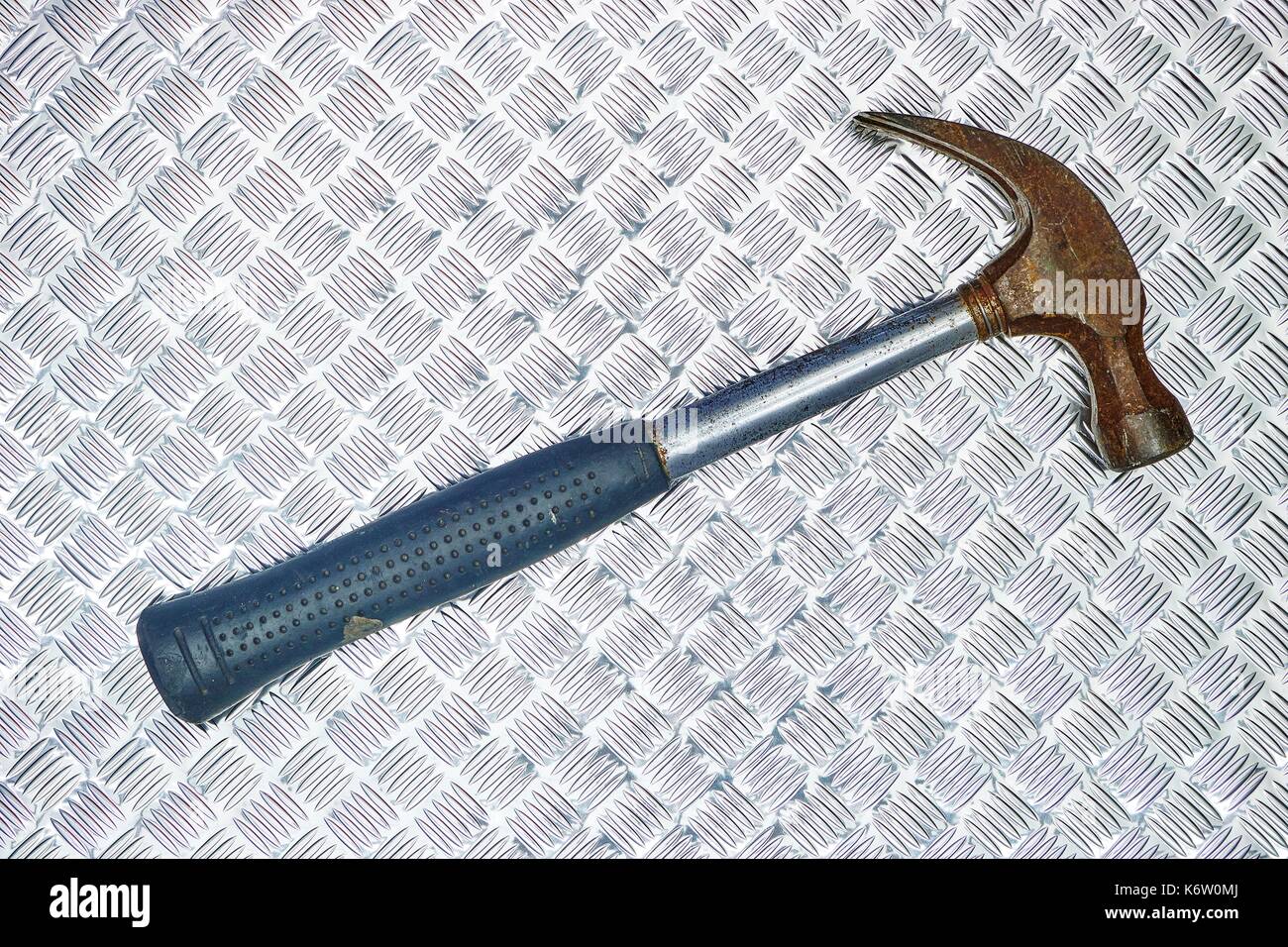 A studio photo of checker plate background Stock Photo - Alamy