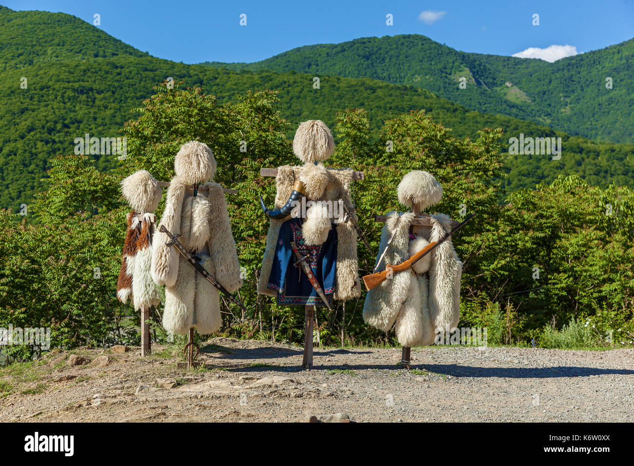 national clothing of Georgians Stock Photo - Alamy