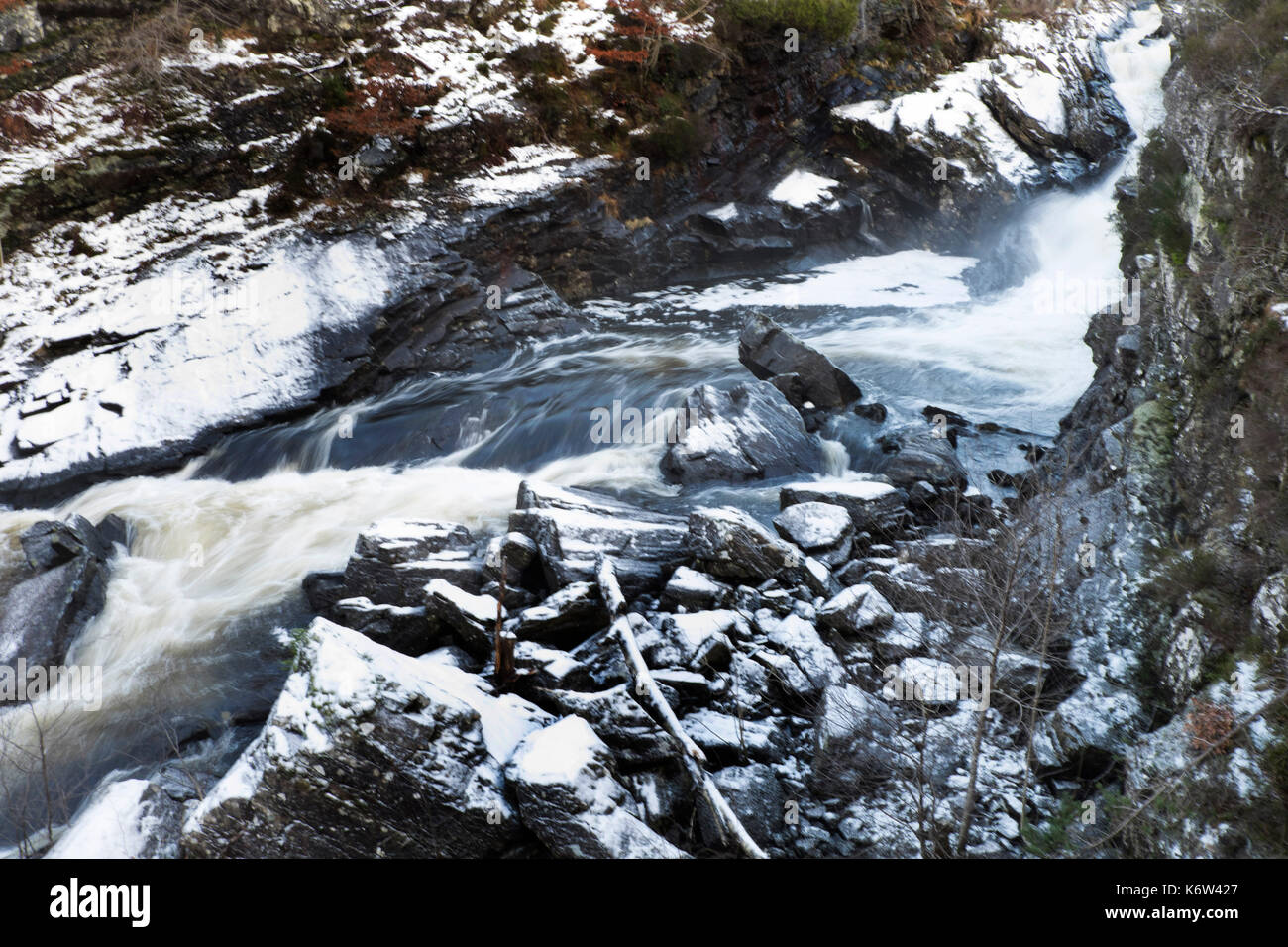 Rogie Falls near Contin in the Scottish Highlands Stock Photo - Alamy
