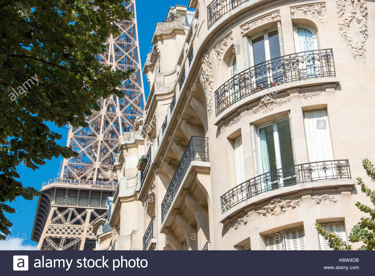 France Paris Haussmann Building Facade Stock Photos & France Paris ...