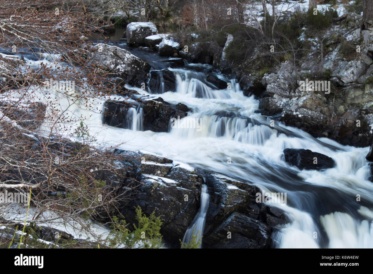 Rogie Falls near Contin in the Scottish Highlands Stock Photo - Alamy