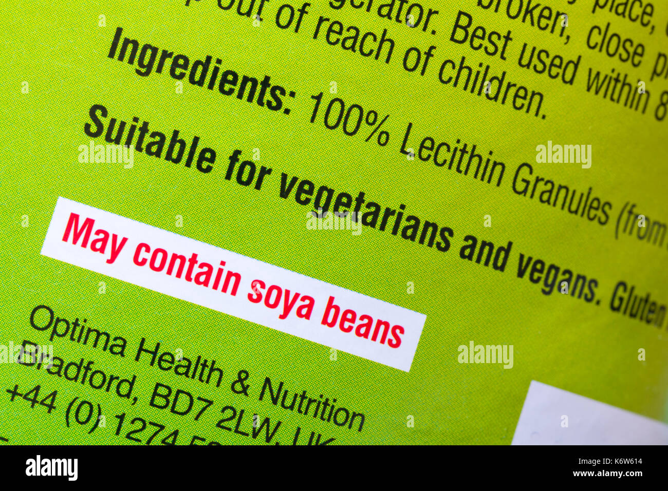 May contain soya beans hi-res stock photography and images - Alamy