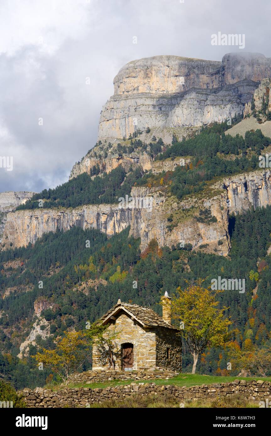 small Romanesque chapel in the Pyrenees Stock Photo - Alamy