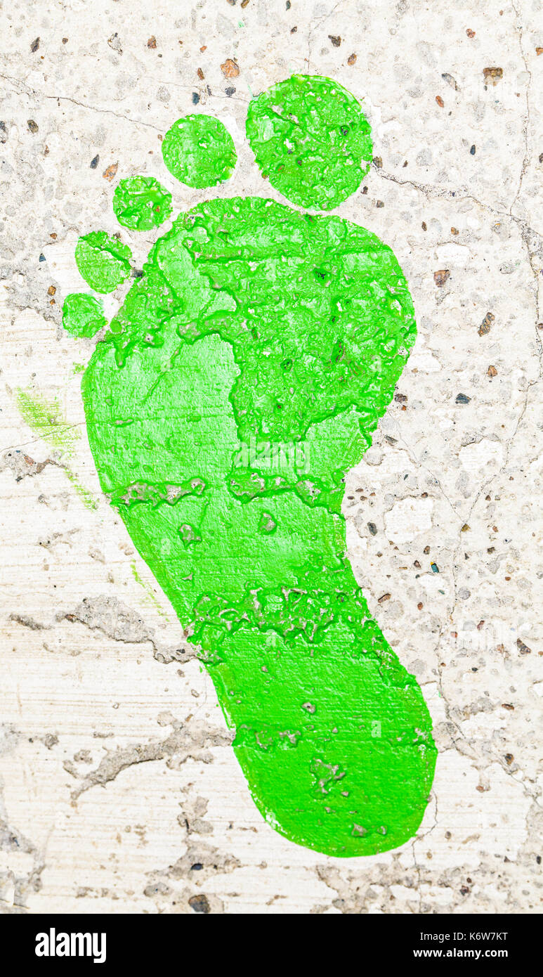 Green footprint hi-res stock photography and images - Alamy