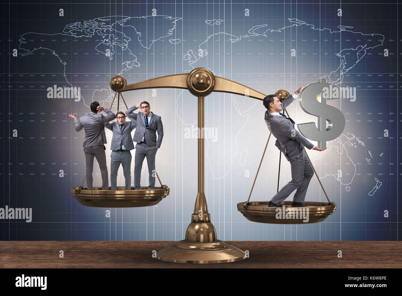 Difference between rich and poor people Stock Photo - Alamy