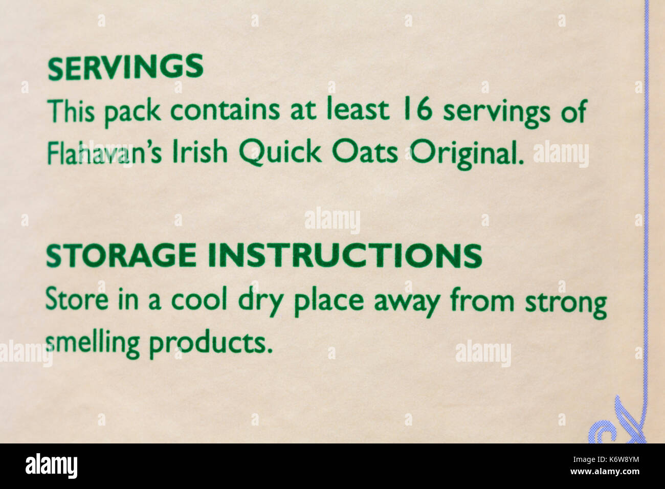 Storage instructions hi-res stock photography and images - Alamy