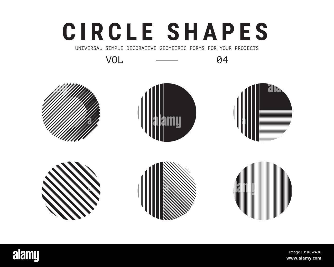 Universal circle shapes set Stock Vector Image & Art - Alamy