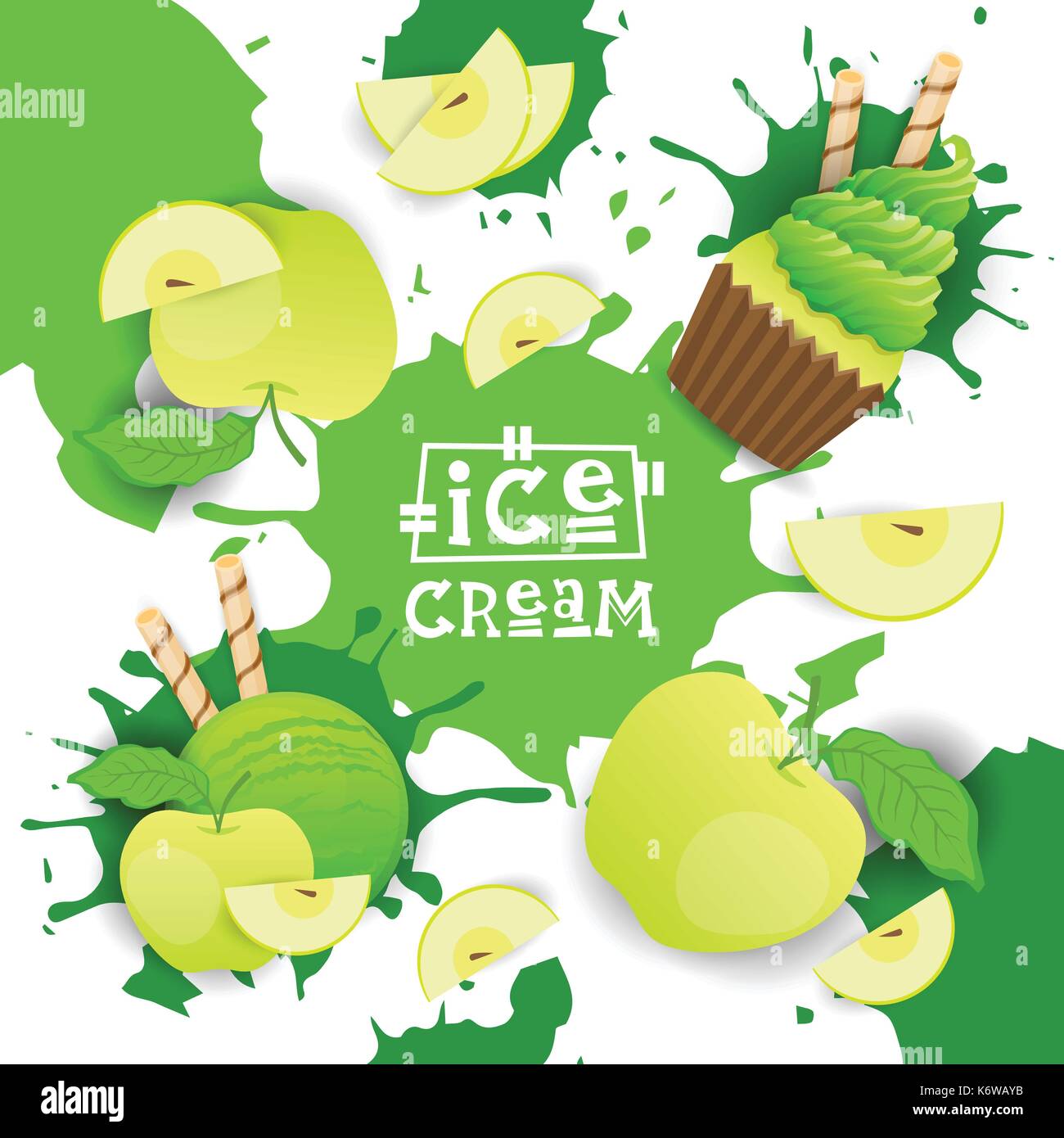 Apple shape cartoon Stock Vector Images - Alamy