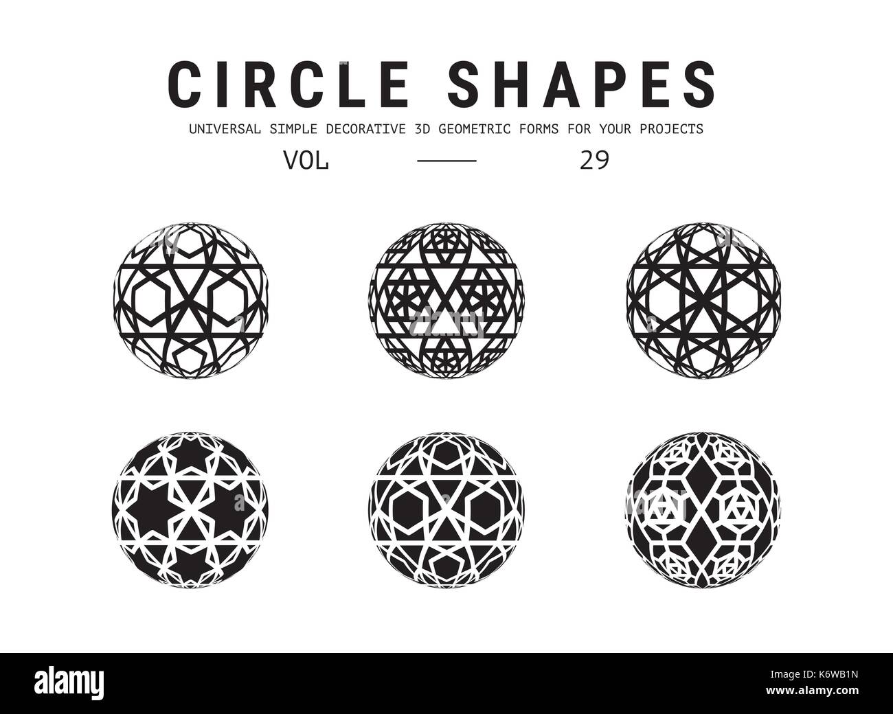 Universal circle shapes set Stock Vector Image & Art - Alamy