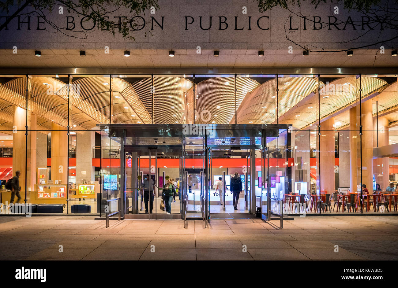 The Boston Public Library Stock Photo - Alamy