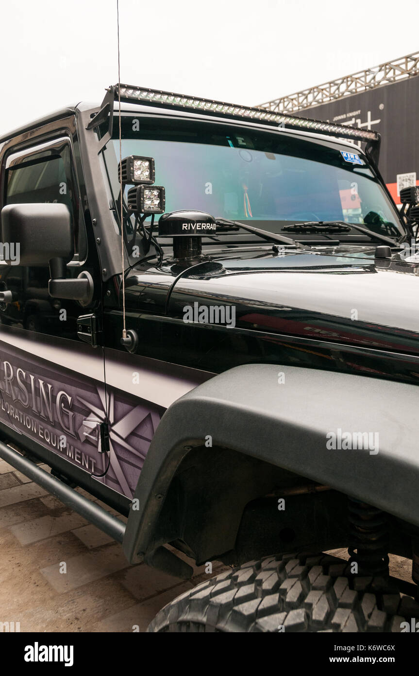 Jeep Wrangler modified for off roading on the Beijing Tuning Street ...