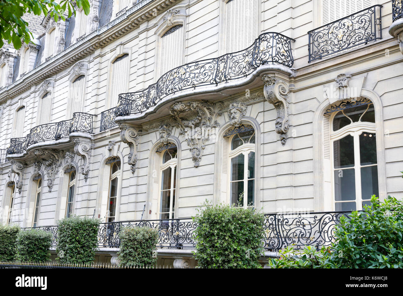 Paris, France: typical parisian buildings in the heart of historical ...