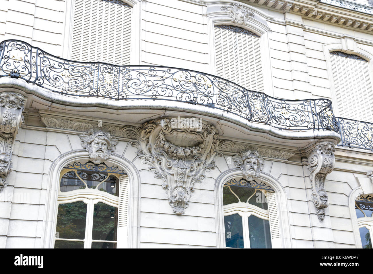 Paris, France: typical parisian buildings in the heart of historical ...
