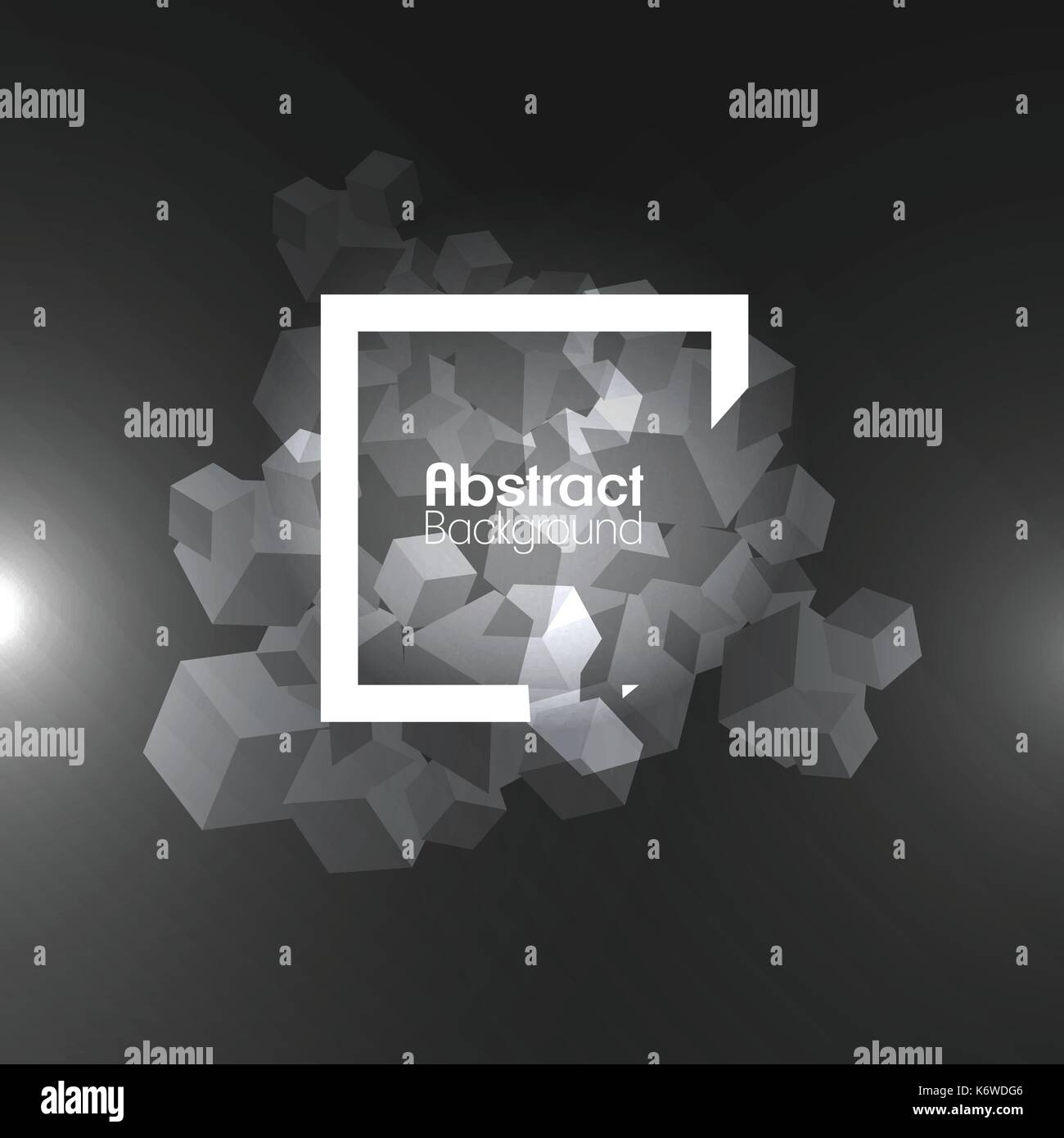 Abstract Background Template Rectangular Design over Frame - Vector ...