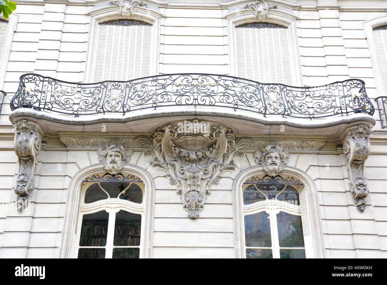 Paris, France: typical parisian buildings in the heart of historical ...