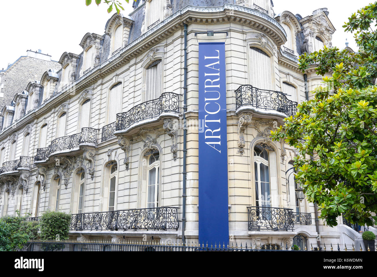 Paris, France: Artcurial art center with its typical baroque ...