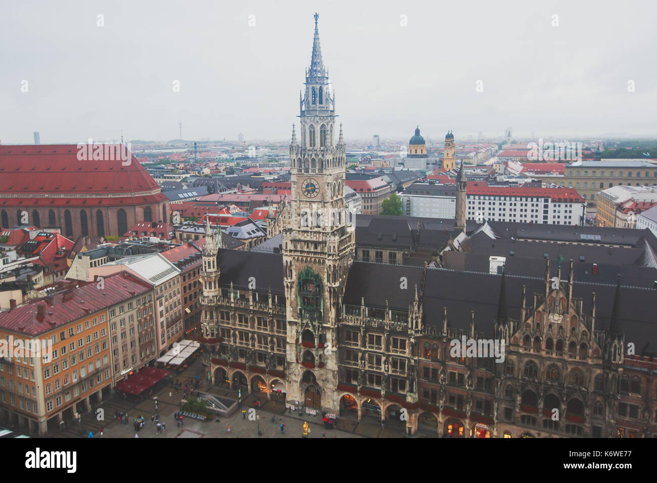 Aerial view munich seen frauenkirche hi-res stock photography and ...