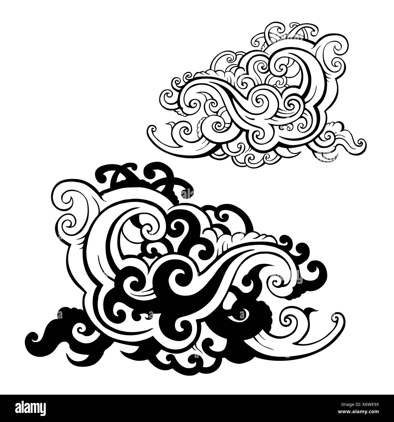 Sea waves set Stock Vector Image & Art - Alamy