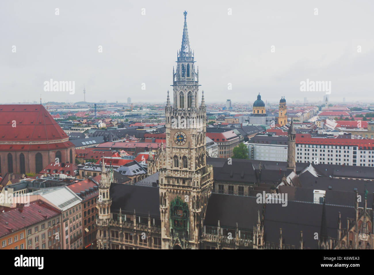 Aerial view munich seen frauenkirche hi-res stock photography and ...