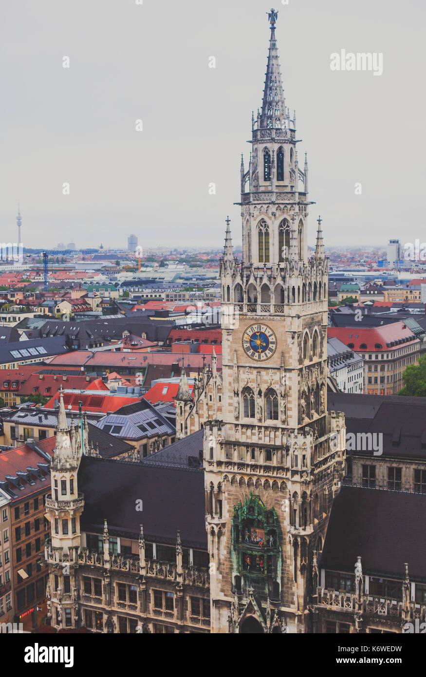 Aerial frauenkirche main landmark munich hi-res stock photography and ...
