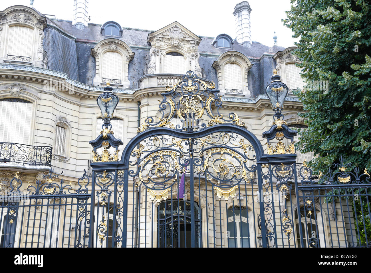 Paris, France: Artcurial art center with its typical baroque ...