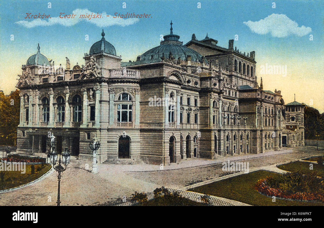 KRAKOW - STADTTHEATER Chopin connection Poland. Opera House. Theatre ...