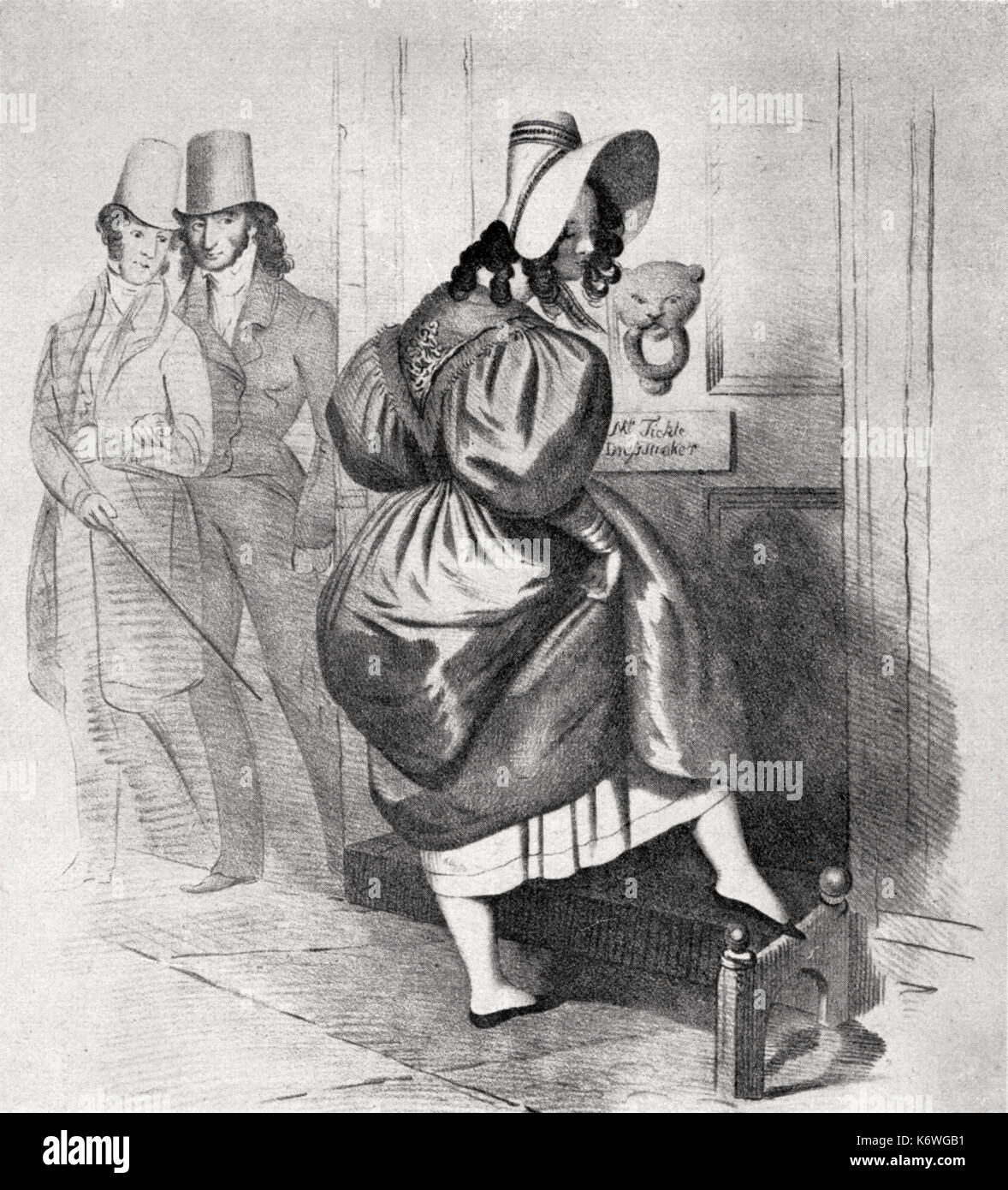 PAGANINI with a friend, following a girl. Italian Violinist and ...