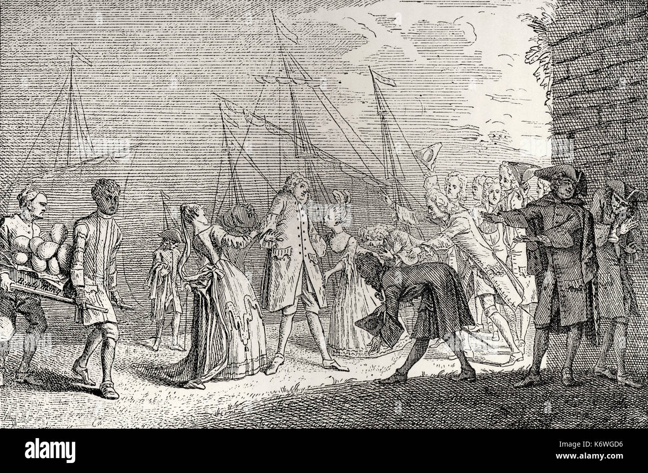 SENESINO - 'The Landing of Senesino' Italian male mezzo-soprano, 1680 ...