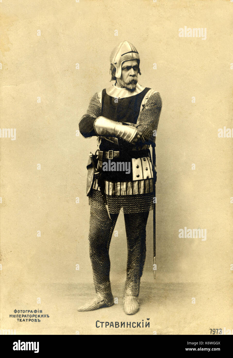 Fyodor Stravinsky, father of Igor Stravinsky, in role. Russian bass ...