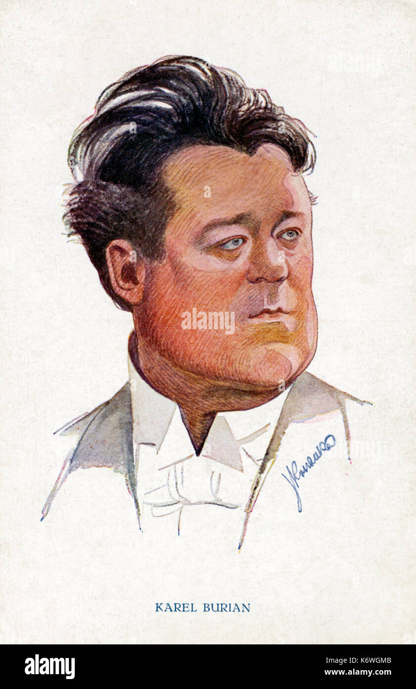 Karl Burian / Burrian. Czech tenor, 1870-1924 Stock Photo - Alamy