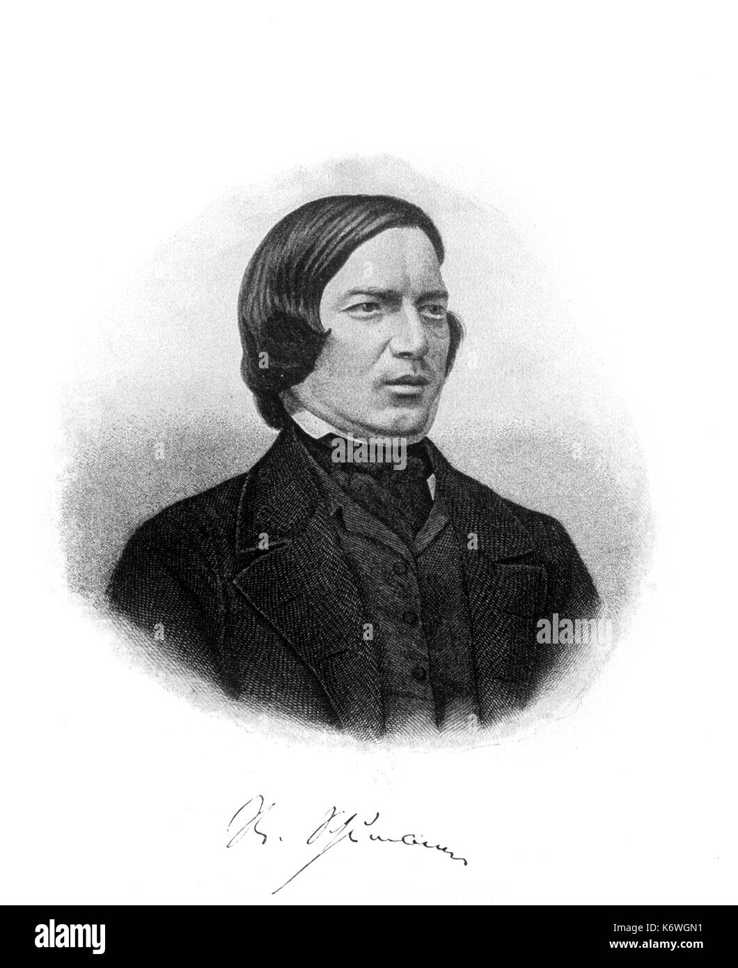 SCHUMANN, Robert- Portrait. Robert Schumann. German composer (1810-1856 ...