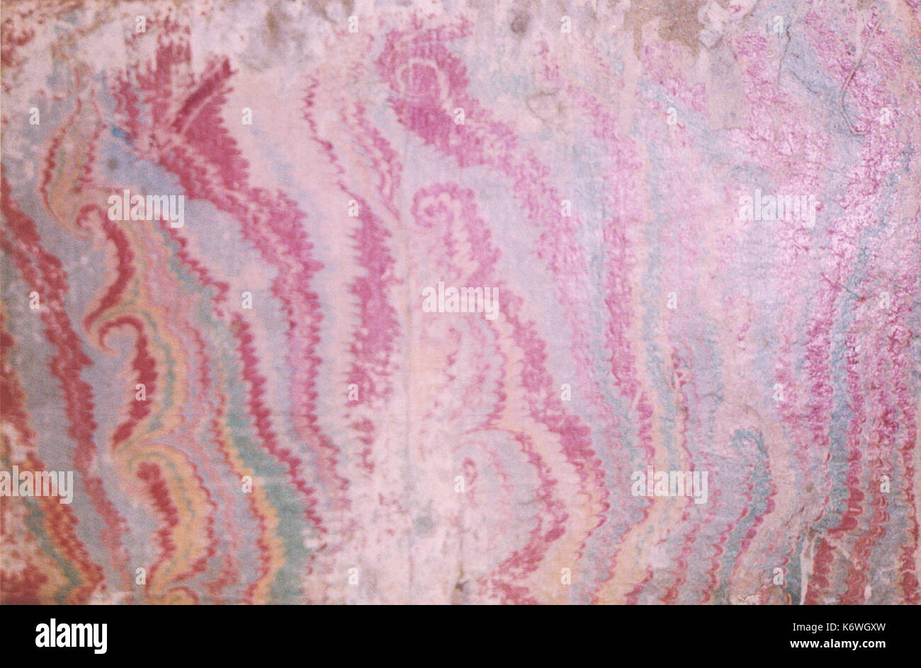 Bindings - 18th century marbled book cover Stock Photo - Alamy