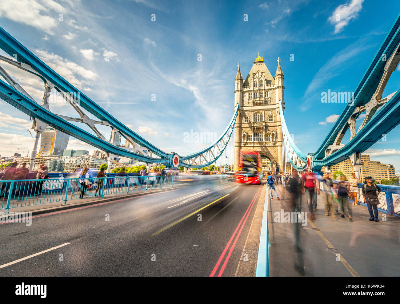 London bus on tower bridge hi-res stock photography and images - Alamy