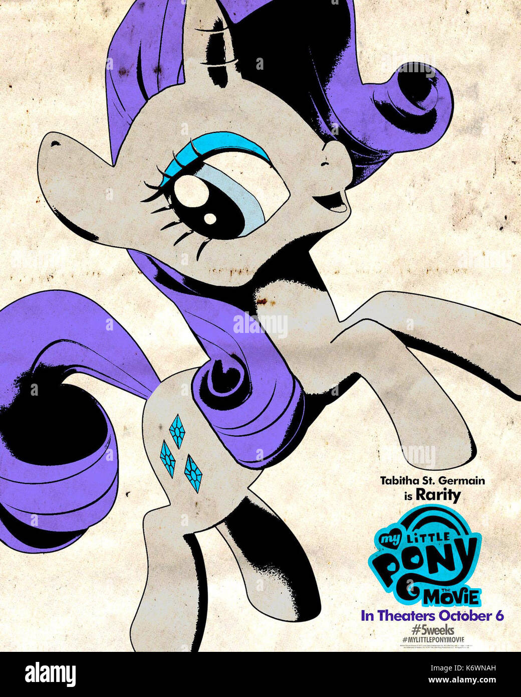 MY LITTLE PONY: THE MOVIE, US character poster, Rarity (voice: Tabitha ...