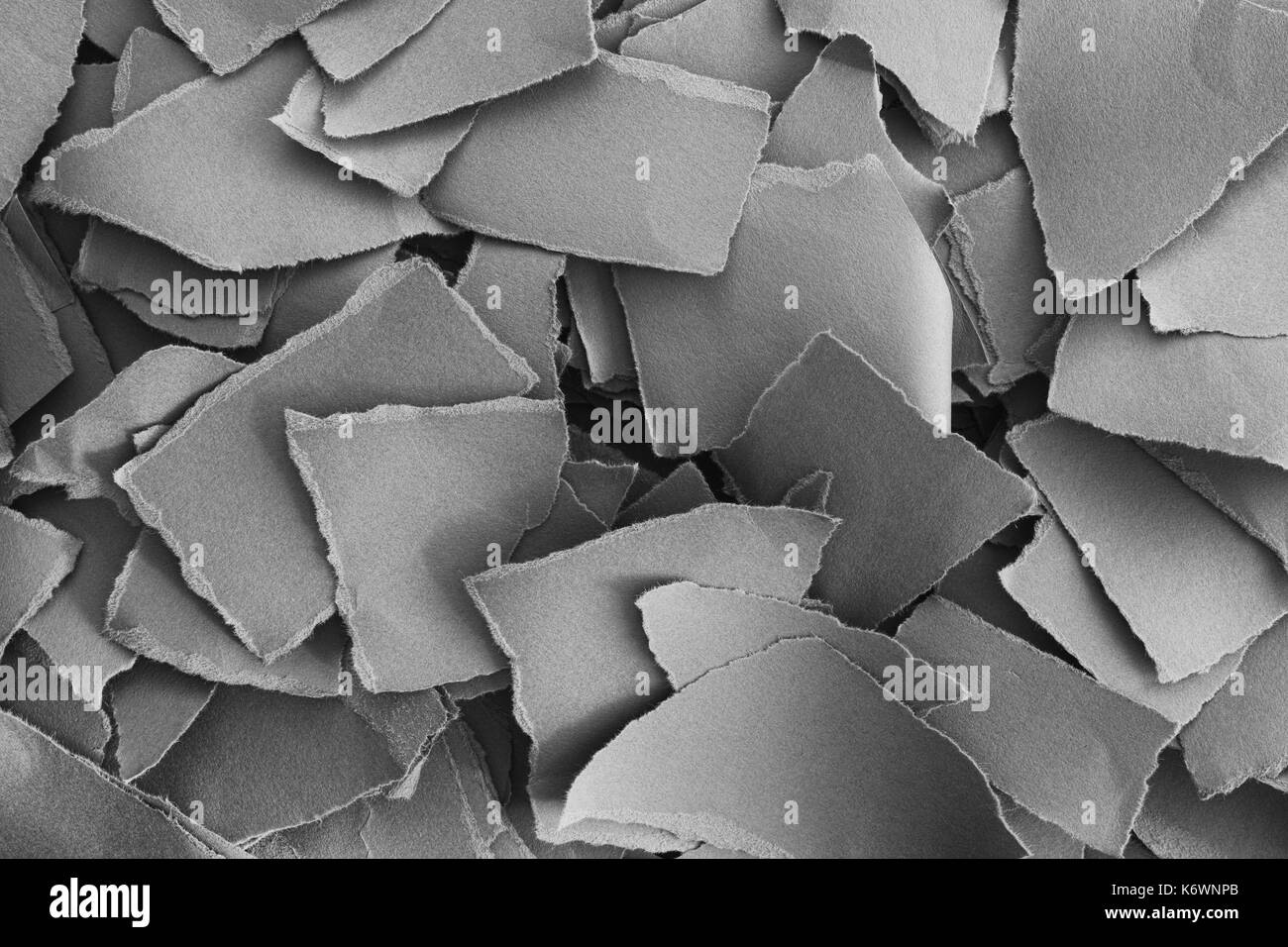 Pile of torn paper pieces. Close up Stock Photo - Alamy