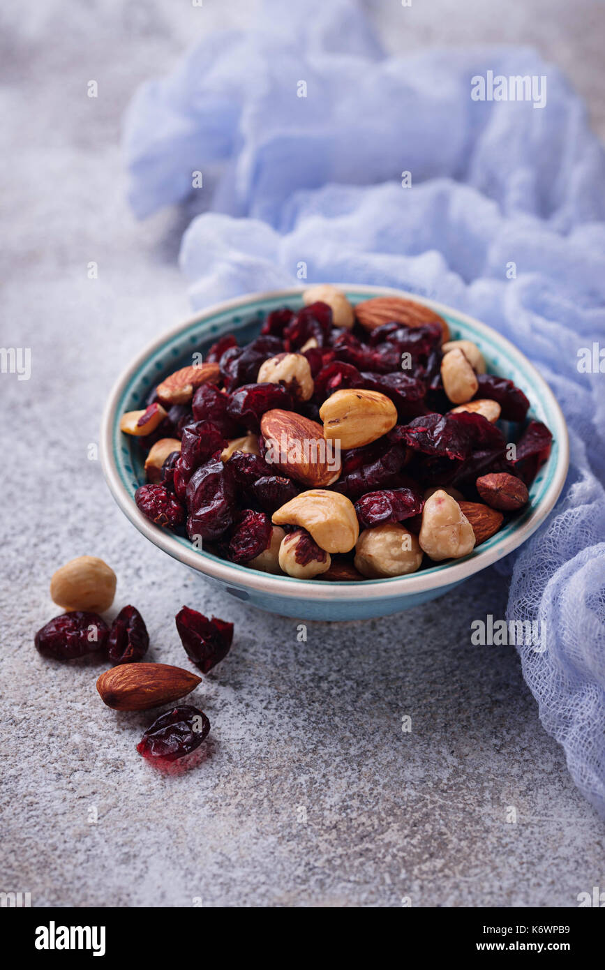 Nuts and dried fruits mix Stock Photo - Alamy
