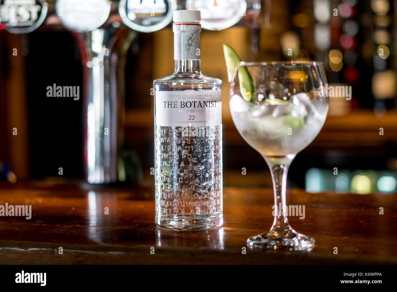 Scottish Gin a great current drink Stock Photo - Alamy