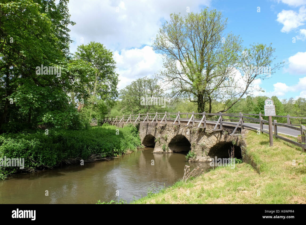 surrey river and bridge Stock Photo - Alamy