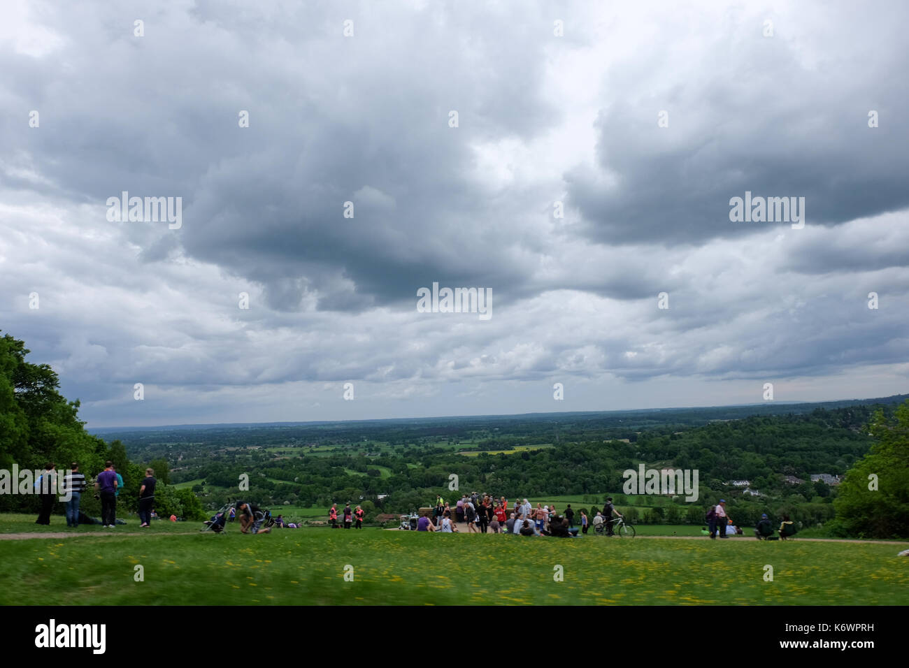view from box hill surrey Stock Photo - Alamy