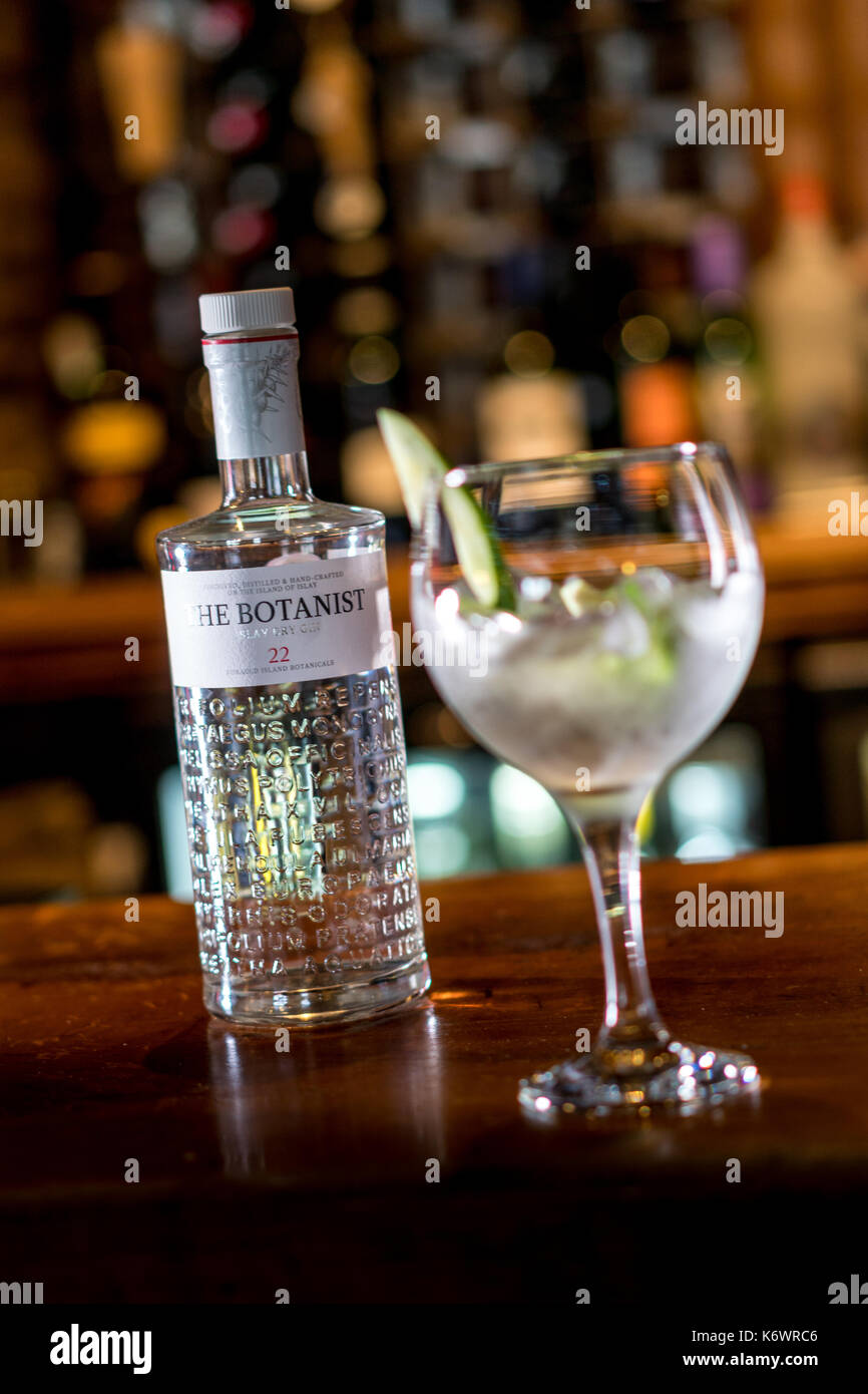 Scottish Gin a great current drink Stock Photo - Alamy