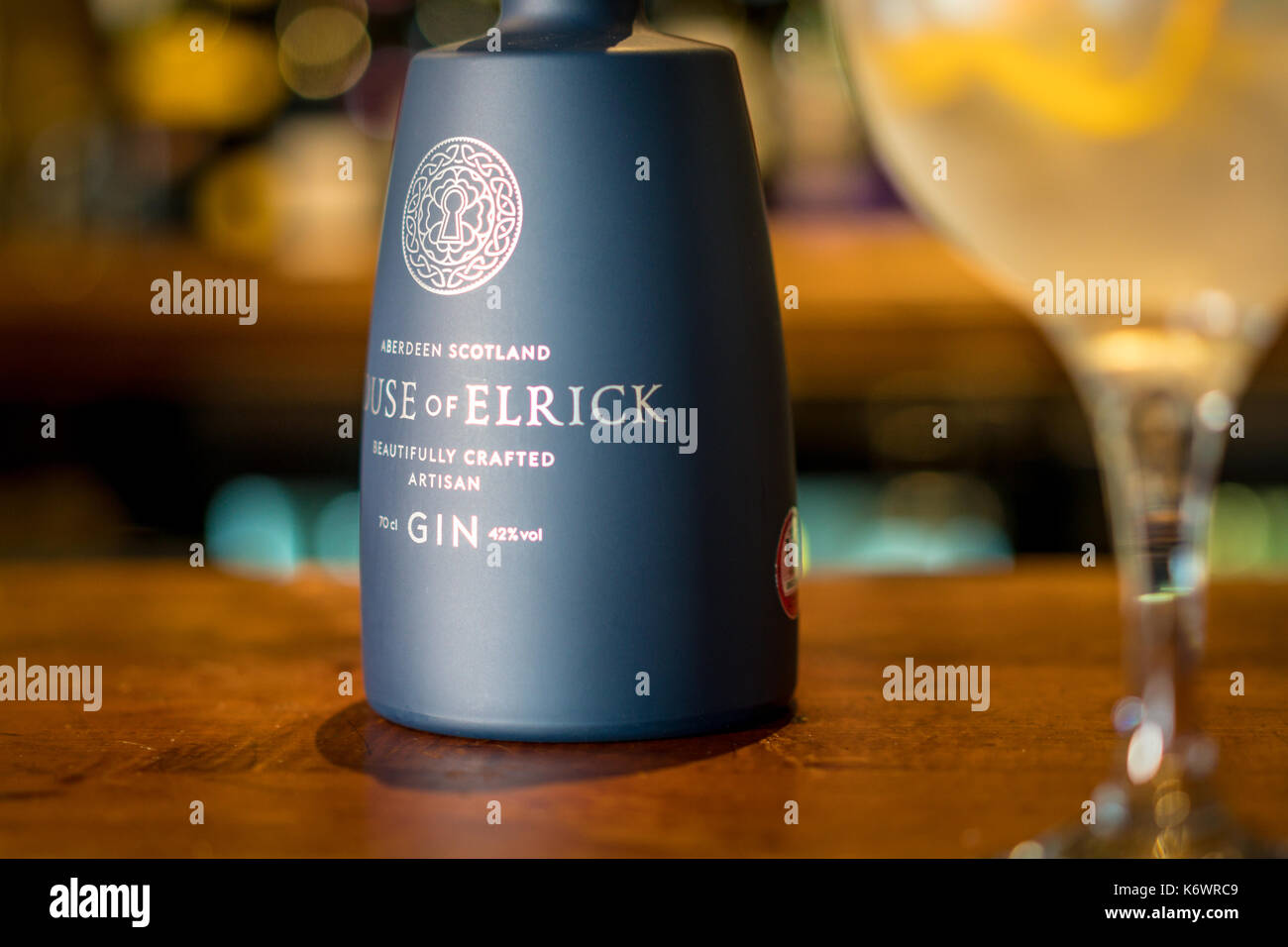 Scottish Gin a great current drink Stock Photo - Alamy