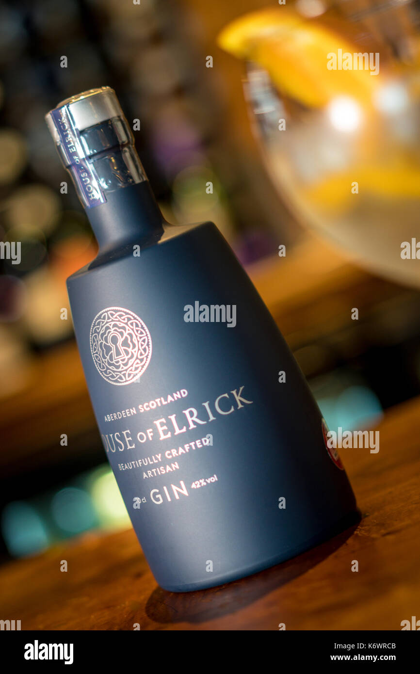 Scottish Gin a great current drink Stock Photo - Alamy