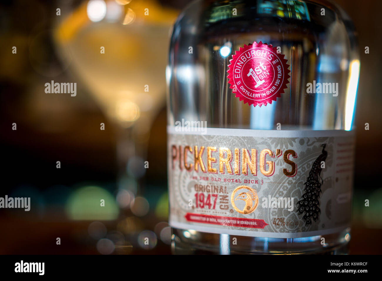 Scottish Gin a great current drink Stock Photo - Alamy