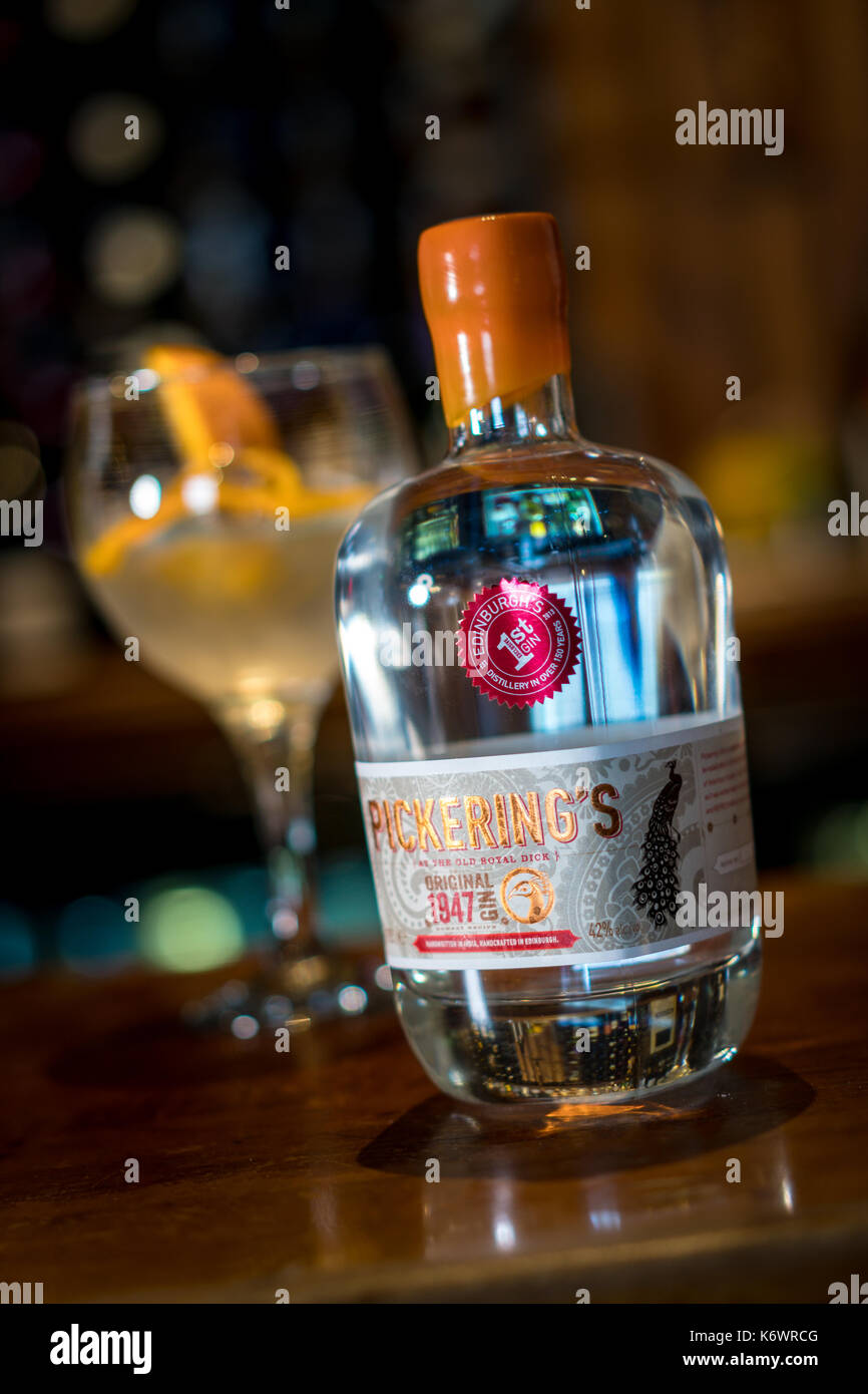Scottish Gin a great current drink Stock Photo - Alamy