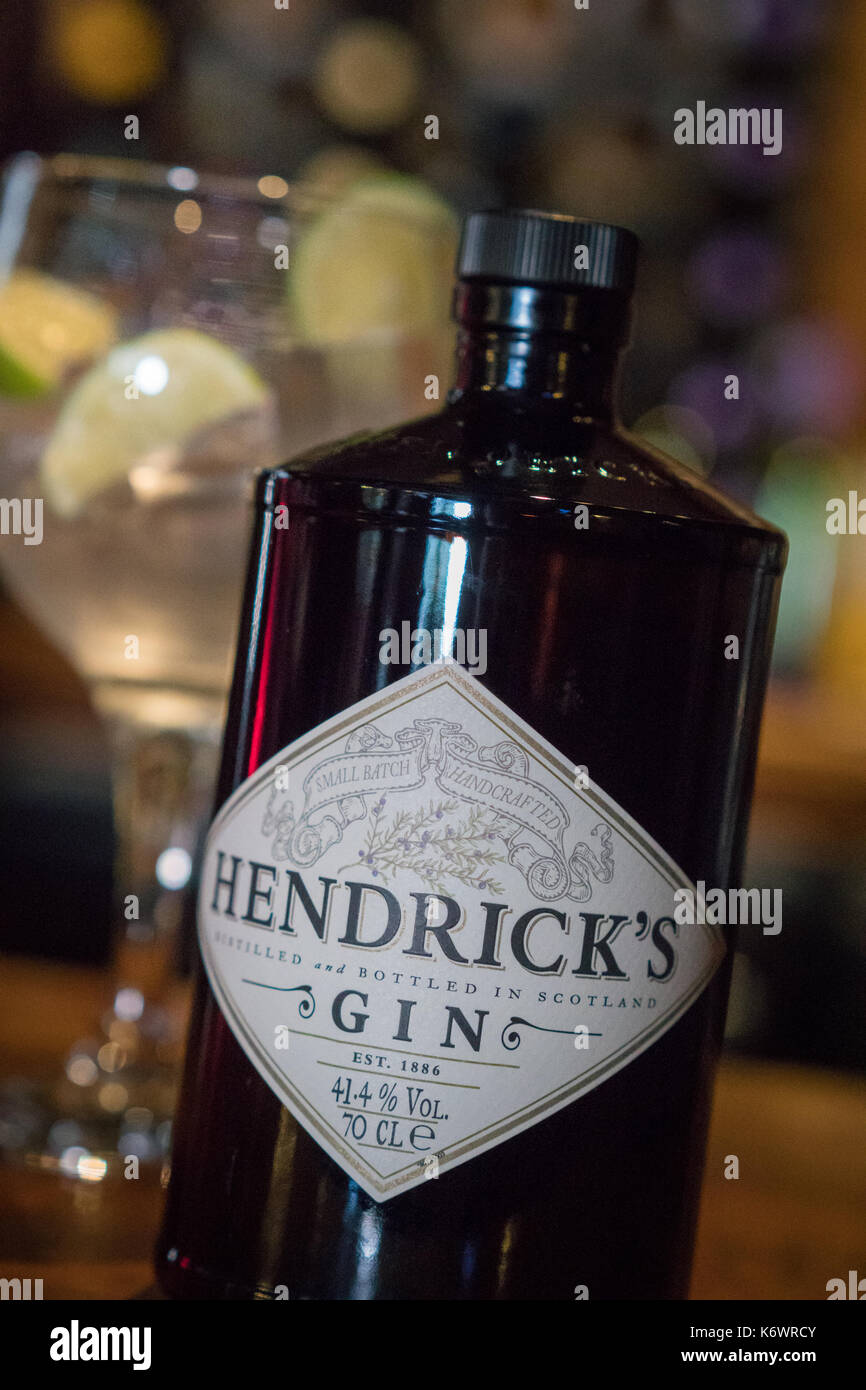 Scottish Gin a great current drink Stock Photo - Alamy