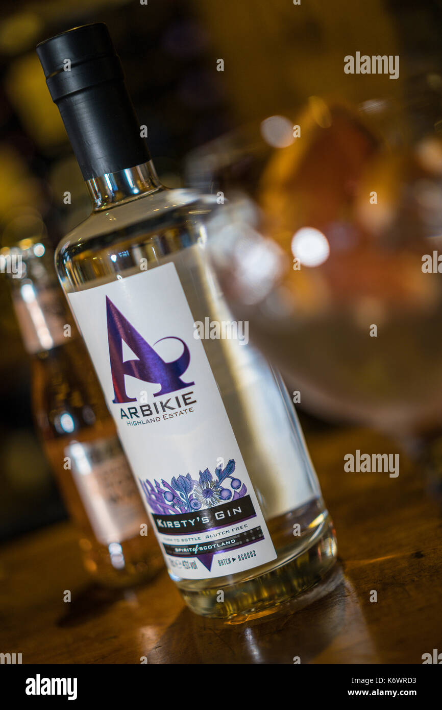 Scottish Gin a great current drink Stock Photo - Alamy