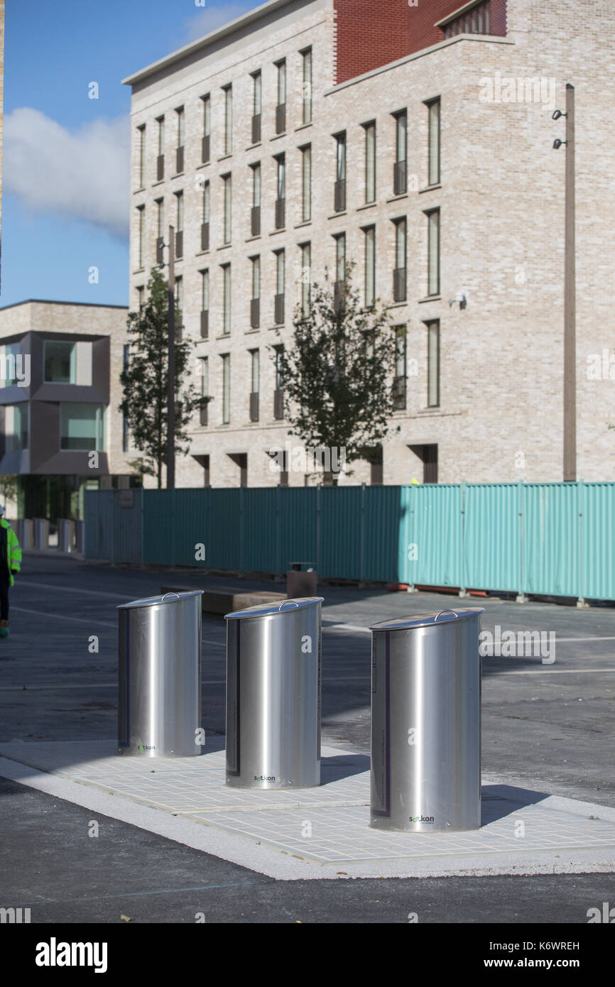 The new underground bins in Eddington,Cambridge on Sept 13th. Wheelie ...