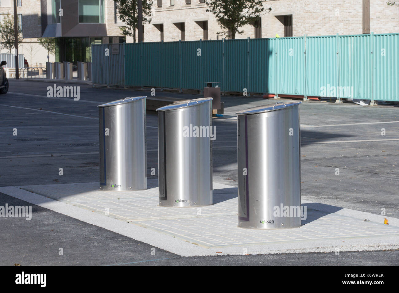 The new underground bins in Eddington,Cambridge on Sept 13th. Wheelie ...