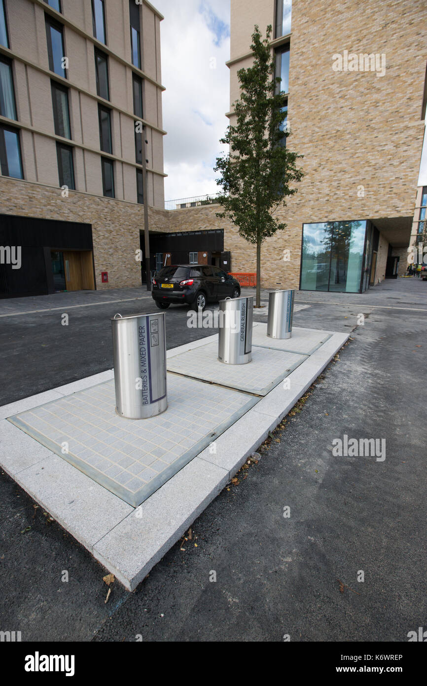 The new underground bins in Eddington,Cambridge on Sept 13th. Wheelie ...